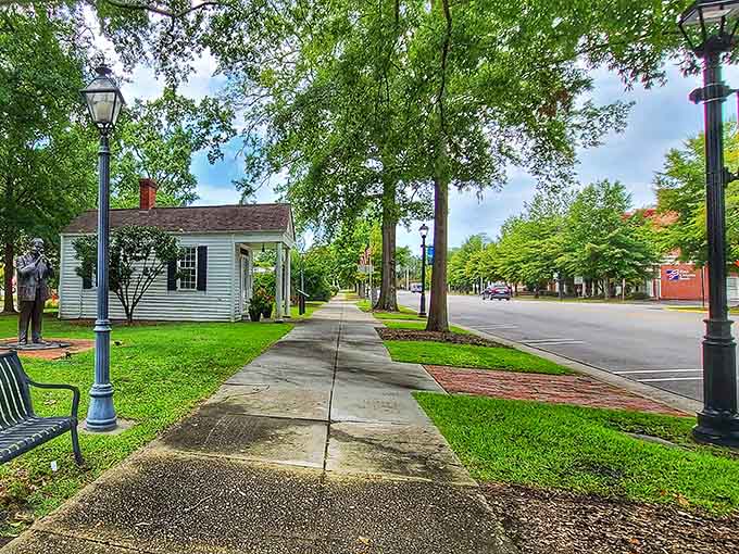 Tree-lined streets this peaceful remind you that life's best moments happen when nobody's rushing anywhere at all.