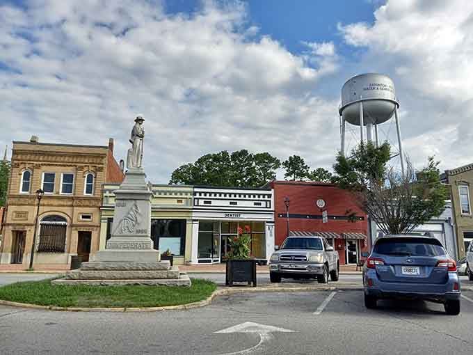 The water tower stands sentinel over downtown like a proud grandfather watching over generations of Sunday strolls and summer evenings.