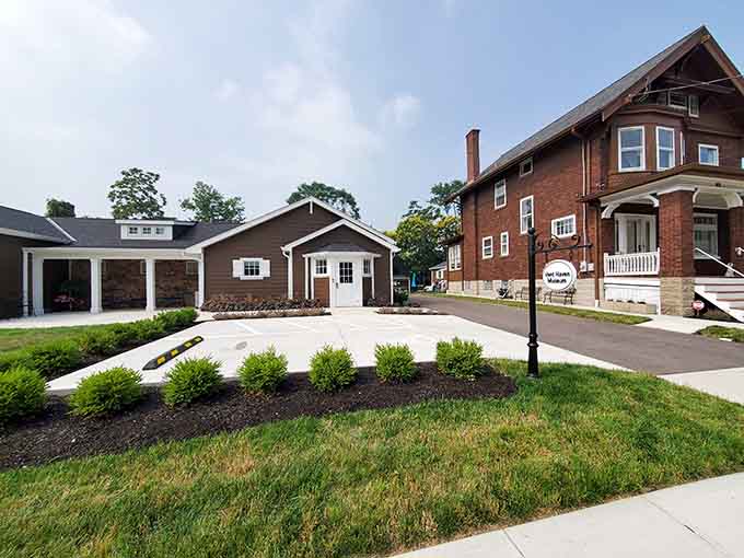 Modern landscaping meets classic architecture in a blend that respects the past while embracing the present&mdash;that's smart community planning right there.