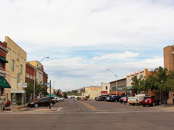 Tree-lined streets lead through a downtown where your pension goes further than it would in Phoenix.