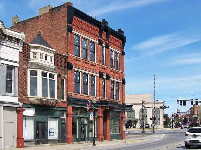 This solid brick building has the kind of bones that last forever, much like the community values still thriving here.