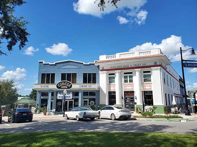Restored storefronts blend old-world charm with modern conveniences, proving history and affordability can absolutely coexist beautifully.