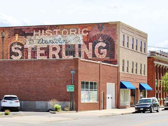 That vintage mural celebrates downtown pride in a town where history isn't just remembered but actually lived every day.