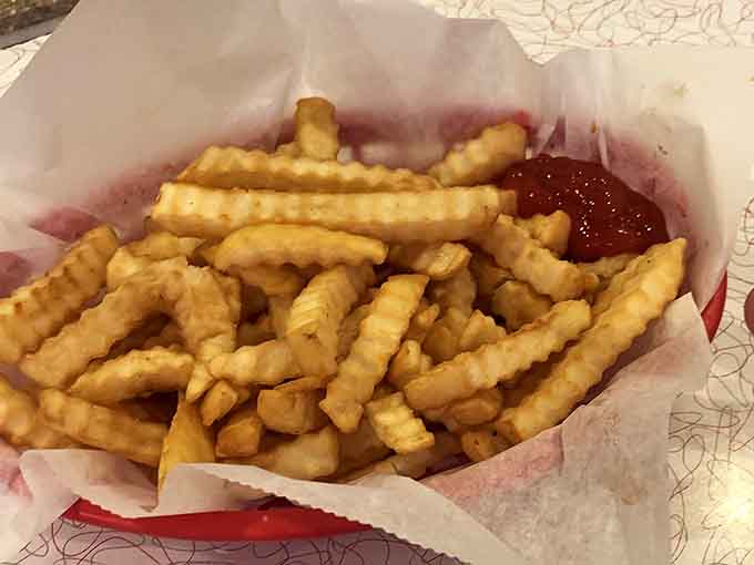 Crispy fries that traveled by rail to reach your table, because everything tastes better with a story.