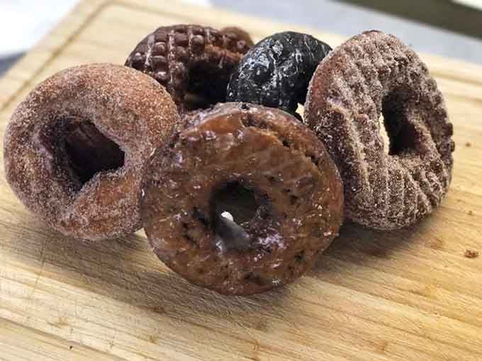 Chocolate and cinnamon varieties proving that variety isn't just the spice of life, it's the sugar coating too.
