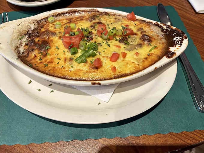 This breakfast casserole arrives bubbling hot and golden, ready to make your morning infinitely better than expected.