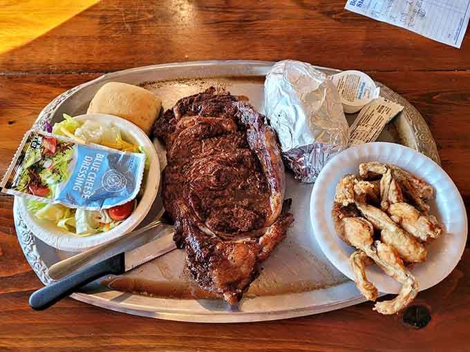 Ribeye meets frog legs in the most delicious cultural exchange program you'll ever taste on one plate.