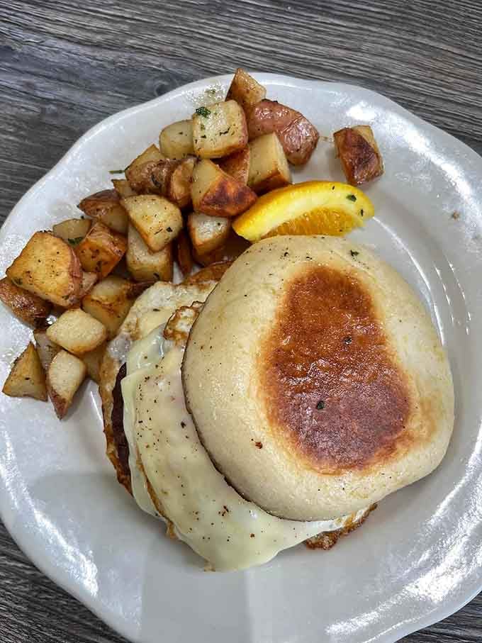 That breakfast sandwich on a Portuguese muffin is stacked higher than your weekend plans and twice as satisfying.