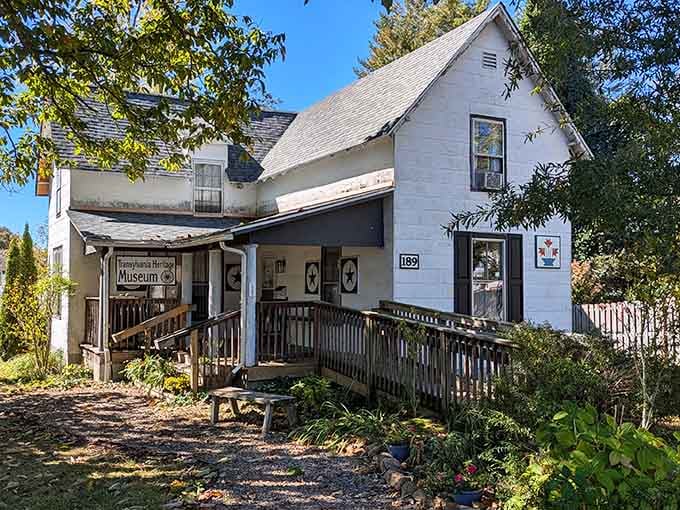 The Transylvania Heritage Museum sits in this charming white cottage, proving history doesn't need fancy buildings to tell important stories.