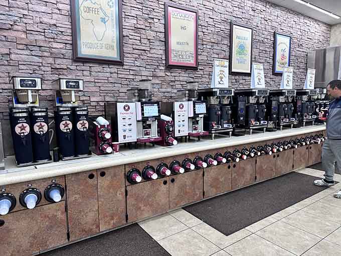 A coffee bar so extensive it puts your neighborhood caf&eacute; to shame, and nobody's judging your third refill today.