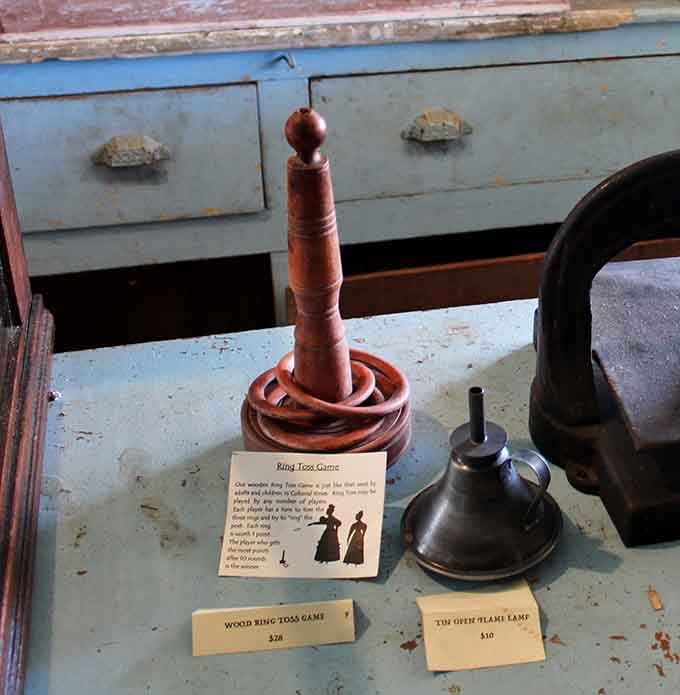 That ring toss game entertained children in an era when entertainment meant creativity, not screens.
