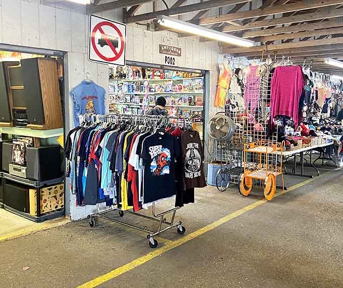 Rolling racks of clothing mean you can browse like you're shopping your best friend's incredibly diverse and interesting closet.