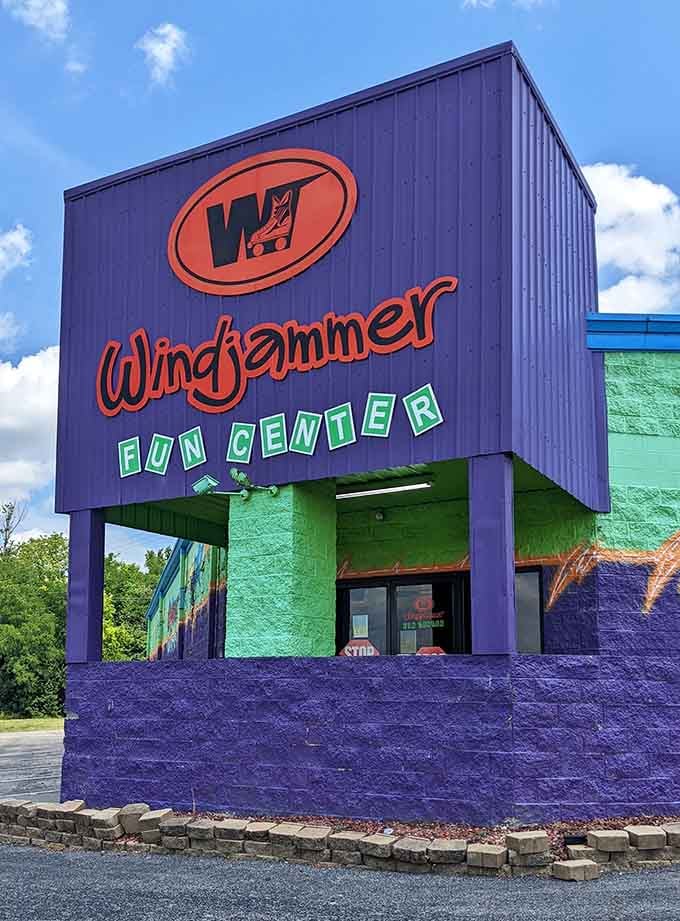 Purple walls this bold prove that fun doesn't have to whisper when it can shout with color.