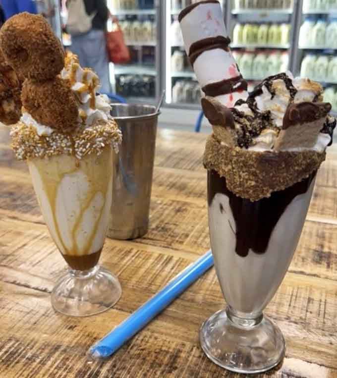 Two towering treats prove that choosing between s'mores and pumpkin spice is an impossible decision.