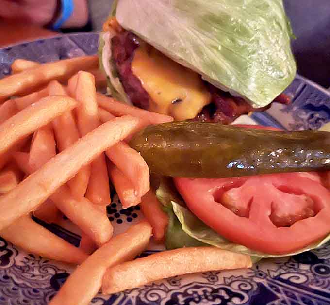 Wrapping your burger in lettuce instead of a bun is like wearing a tuxedo t-shirt, formal yet ready to party.