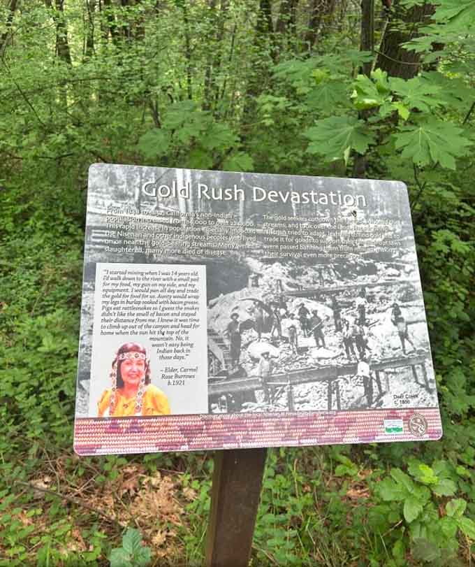 History lessons hit different when they're posted trailside, reminding us that paradise always comes with a complicated backstory worth understanding.