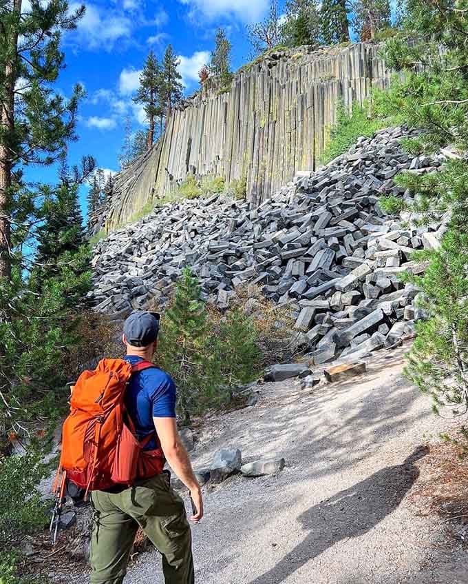 Hiking through Jeffrey pines toward those towering basalt formations, you'll understand why some places demand to be seen in person.