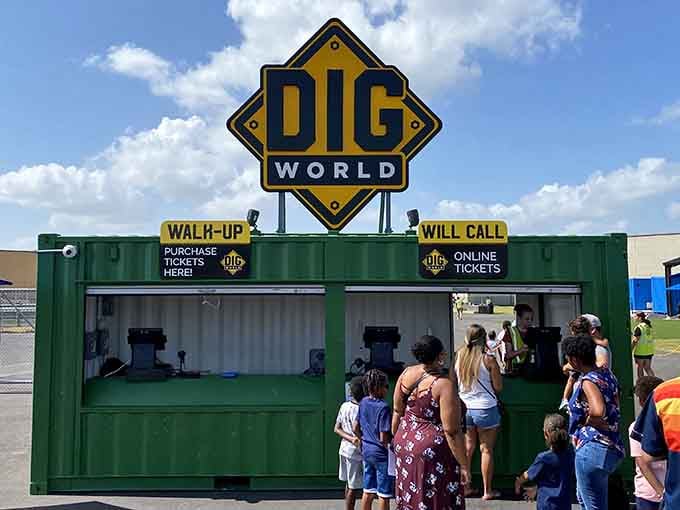 Walk-ups and online tickets both welcome—choose your preferred method of accessing construction equipment glory without judgment.