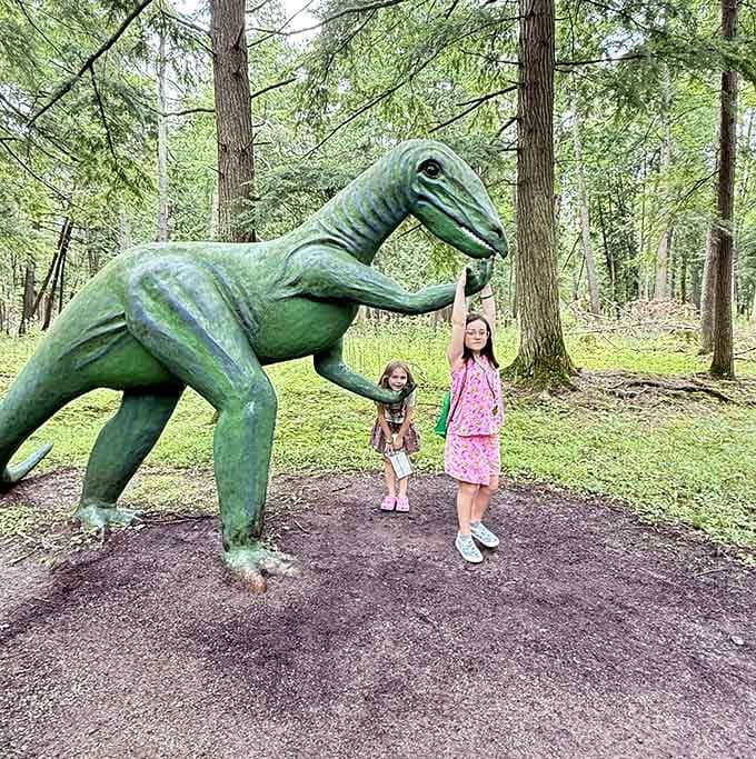Nothing beats the pure joy on kids' faces when they realize these dinosaurs are theirs to explore.