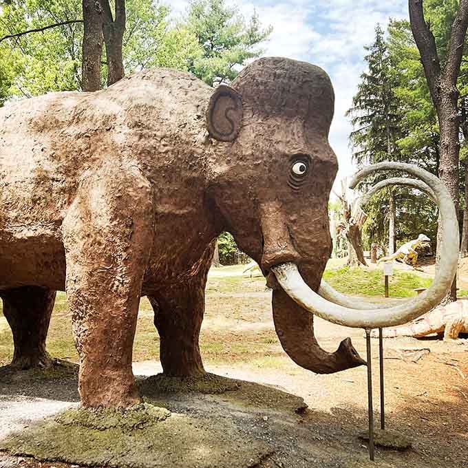 This woolly mammoth's googly eye suggests he's seen some things during his tenure in the Shenandoah Valley.