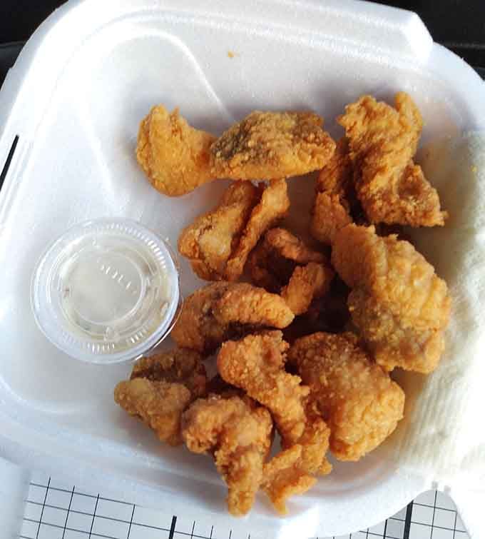 Gizzards might not be everyone's first choice, but this golden pile proves adventurous eaters get the best rewards in life.