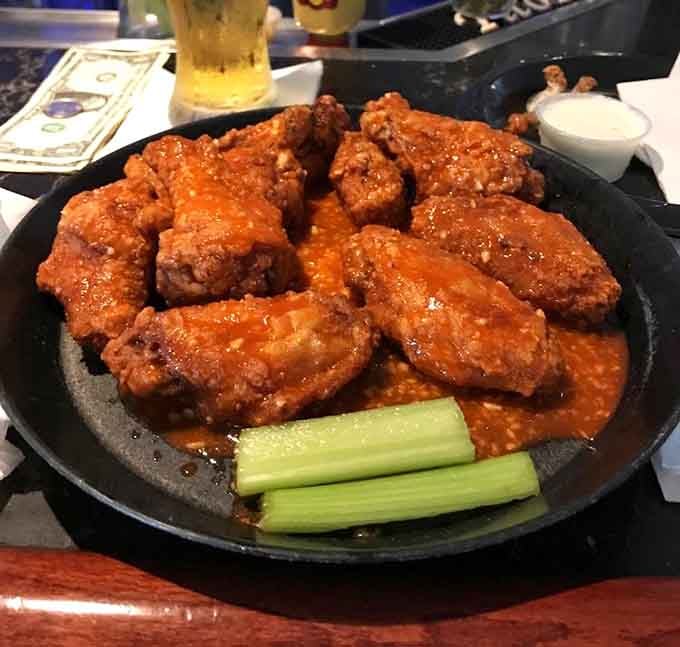 Garlic hot wings bring the heat with aromatic intensity, perfect for those who believe garlic makes everything better (and they're right).