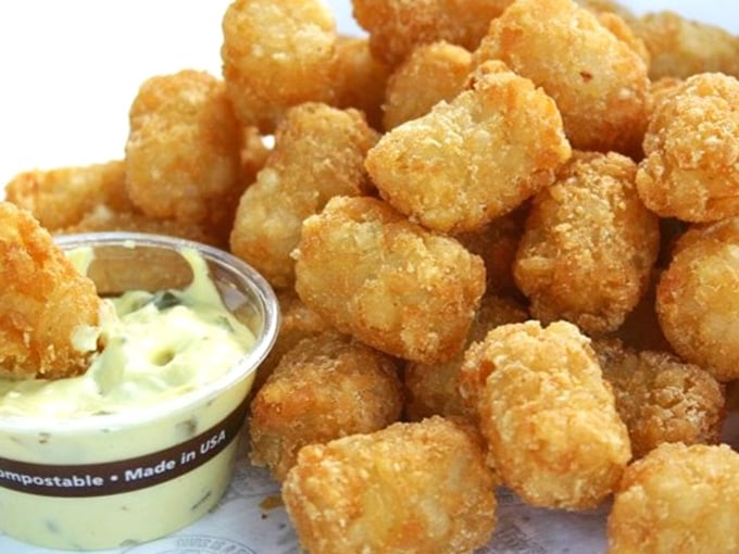 Crispy little pillows of potato perfection. Tots this good deserve their own monument in Olympia.