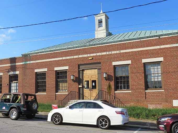 Even the post office looks inviting in Eden, where civic buildings maintain their classic Southern architectural dignity.