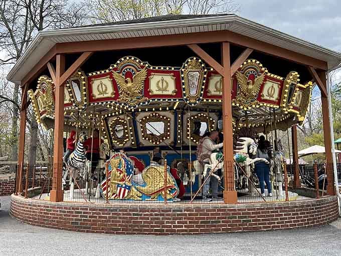 This vintage carousel proves that some childhood joys never go out of style, no matter your age.
