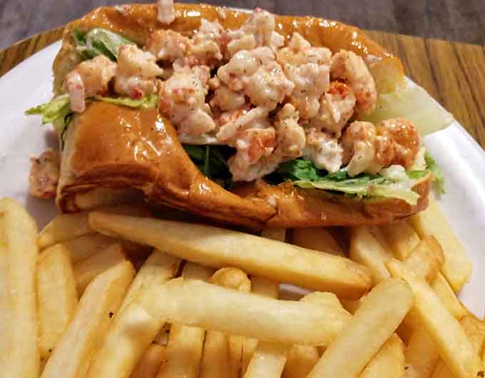 A lobster roll this generous belongs on the coast, yet here it is in the heart of Michigan.