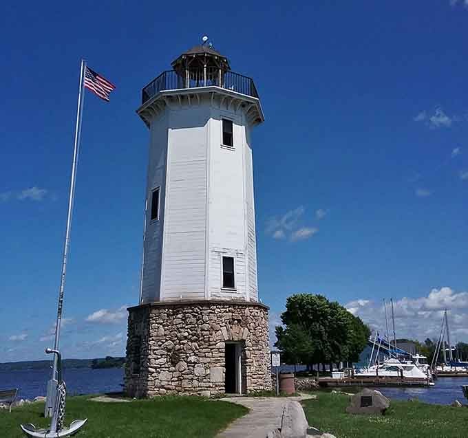 This lighthouse has been guiding boats and Instagram posts for generations, and it's good at both.