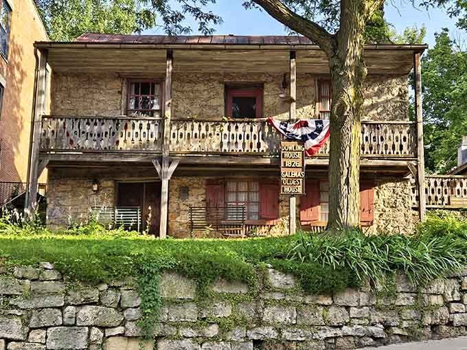 The Dowling House has been standing since the 1820s, making your "vintage" furniture look positively brand new.