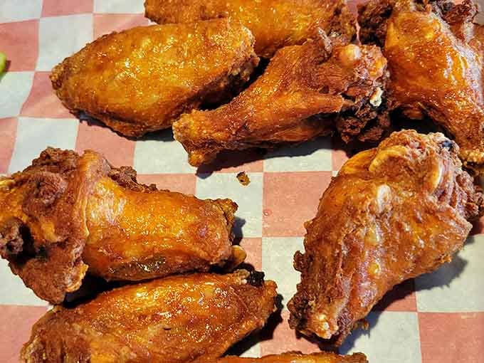 Wings glistening with that signature glaze will haunt your dreams in the very best possible way.