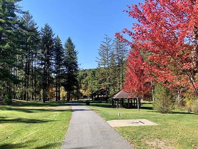 This peaceful walkway practically begs you to slow down and remember what relaxation actually feels like.