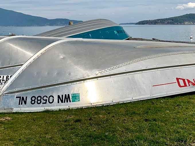 A fleet of aluminum canoes sits beachside, ready to transform you into the explorer you've always imagined yourself being.
