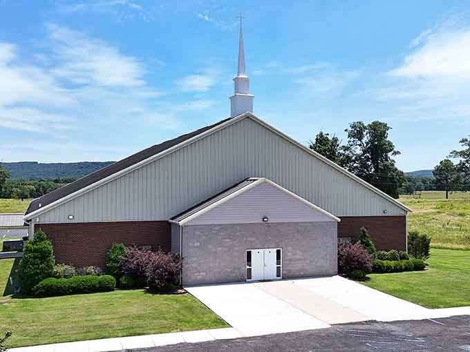 Church steeples dot the landscape, anchoring communities in tradition while welcoming all who enter.