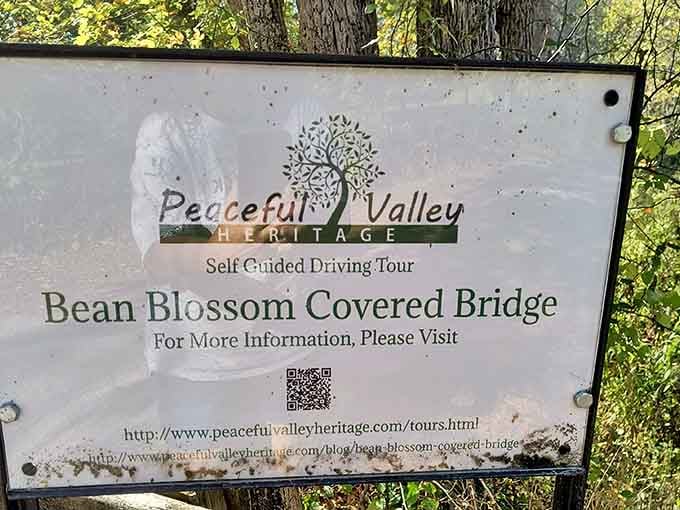 Even the signage wants you to know there's more history here than your average Tuesday drive.