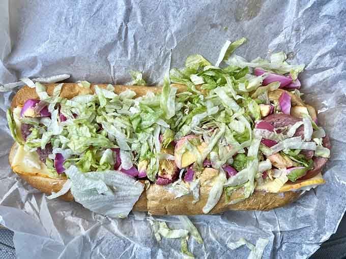 Zern's Hoagie stacks lettuce high enough to count as your daily vegetable serving, probably.