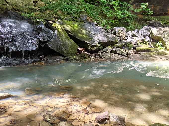 Standing at the waterfall's base feels like getting a front-row seat to nature's longest-running show ever.
