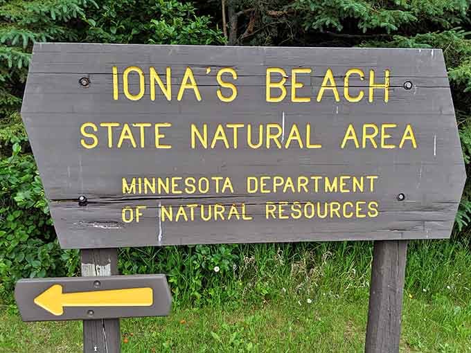 You've found the right place when you see this sign, your gateway to Minnesota's singing stone symphony.