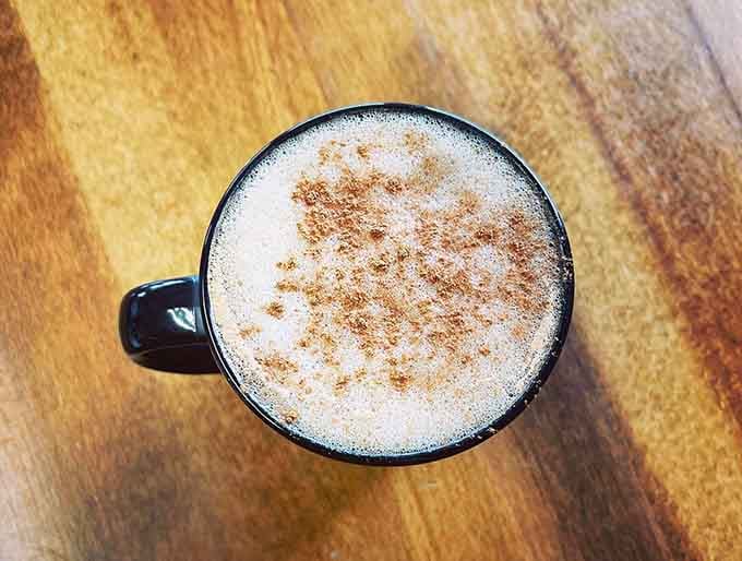 Chai with actual spice notes and a proper foam cap, not that watered-down nonsense from chain stores.