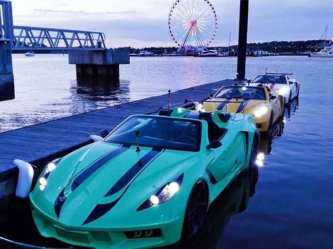 Evening lineup at the dock where these beauties rest, glowing like jewels waiting for their next adventure.