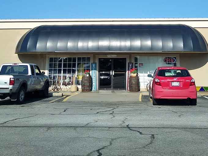 That distinctive entrance promises treasures inside for anyone who loves the thrill of a good antique hunt.