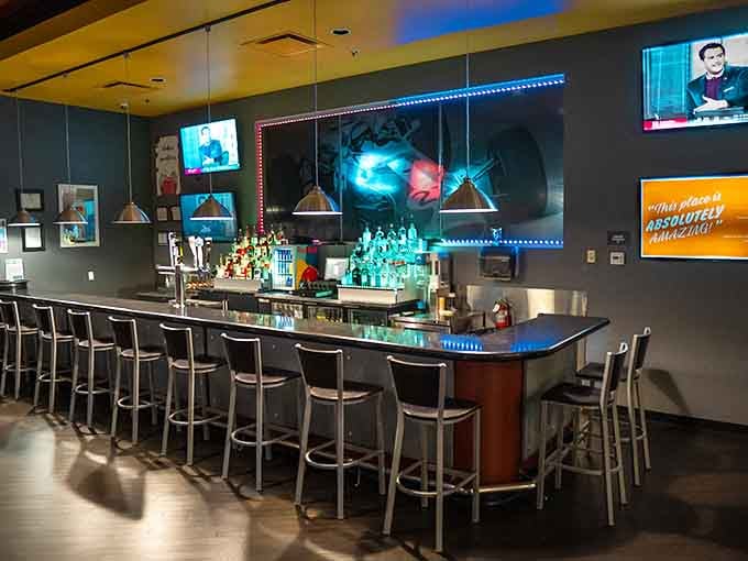 A full bar that understands celebrating victory or drowning your defeat requires proper refreshments and good company.