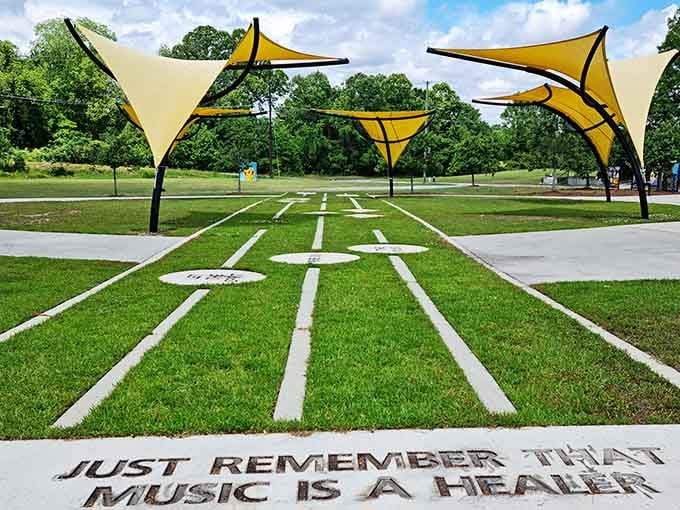 Kinston Music Park celebrates the healing power of melody with public art that speaks to the soul.