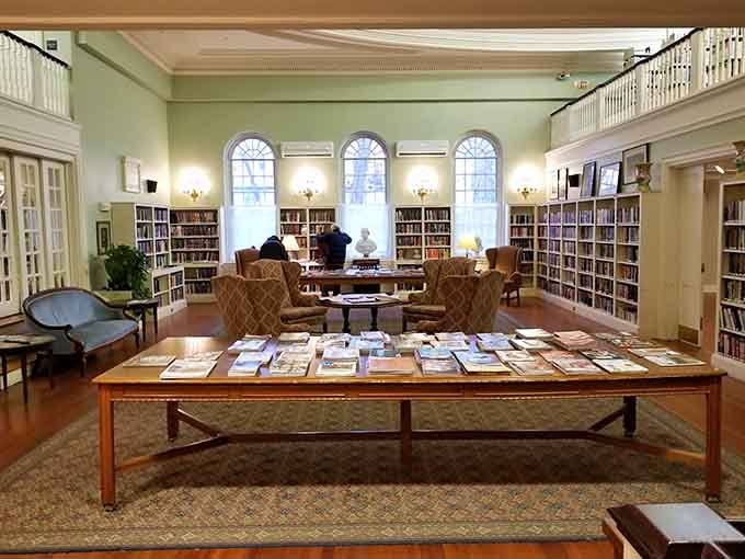 Lenox Library's elegant reading room makes you want to finally tackle that book you've been avoiding.
