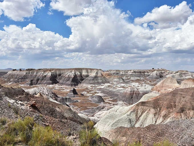 The Mesa-like formations showcase nature's artistic side, complete with shadows that change faster than your mood.