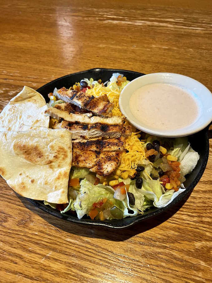 A Southwest Chicken Salad so loaded with toppings, calling it a salad feels like an understatement.