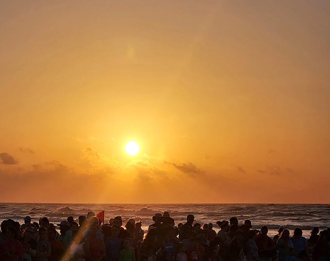 When the sun sets and everyone gathers to watch, you realize some moments are worth putting down your phone for.