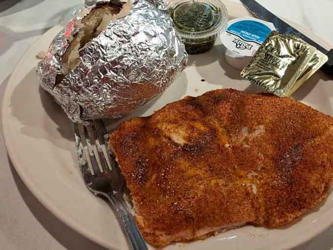 Even the chicken gets star treatment here, proving this kitchen respects every protein that crosses its threshold.